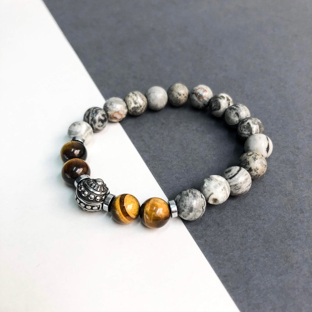 Tiger Eye IV, Mapstone Jasper Chronos (10MM) – SIMONETTI COLLEZIONI